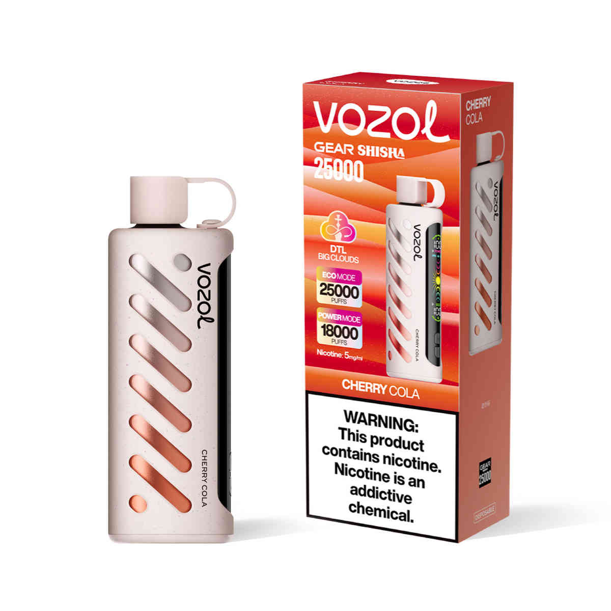 Vozol Gear Shisha 25000 Cherry Cola E-Shisha flavour E-Shisha 25k