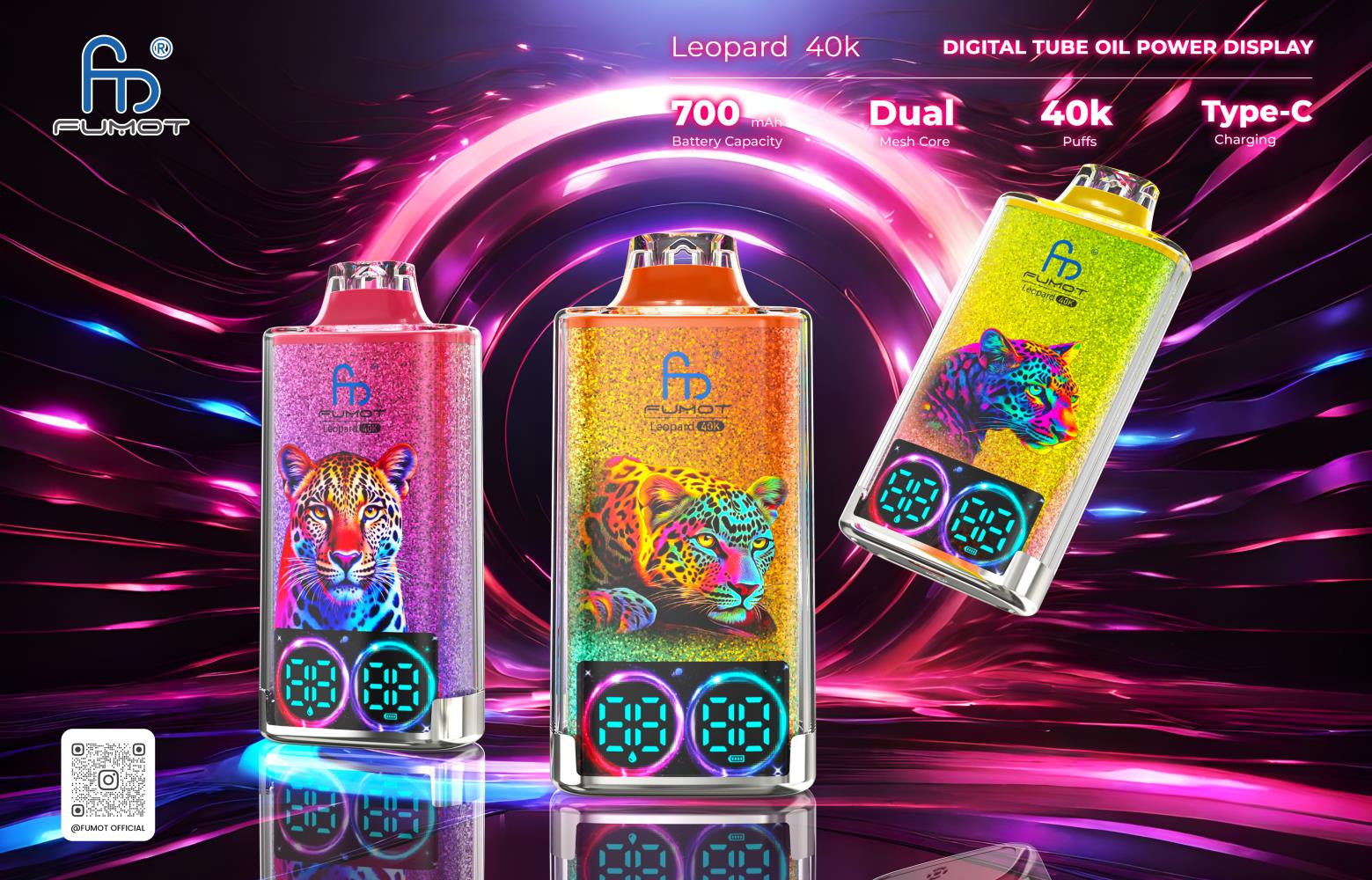 Randm Tornado 40000 Vape Blue Razz Cherry