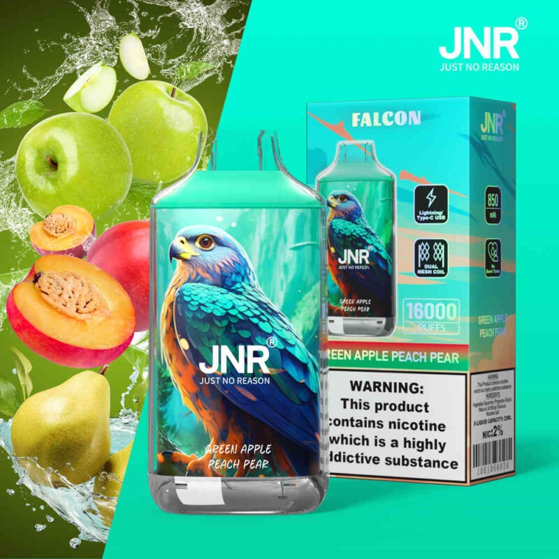 Puff JNR 16K JNR Falcon 16000 Green Apple Peach Pear
