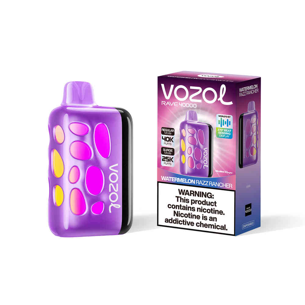 Vozol Rave 40K Puffs - Watermelon Razz Rancher
