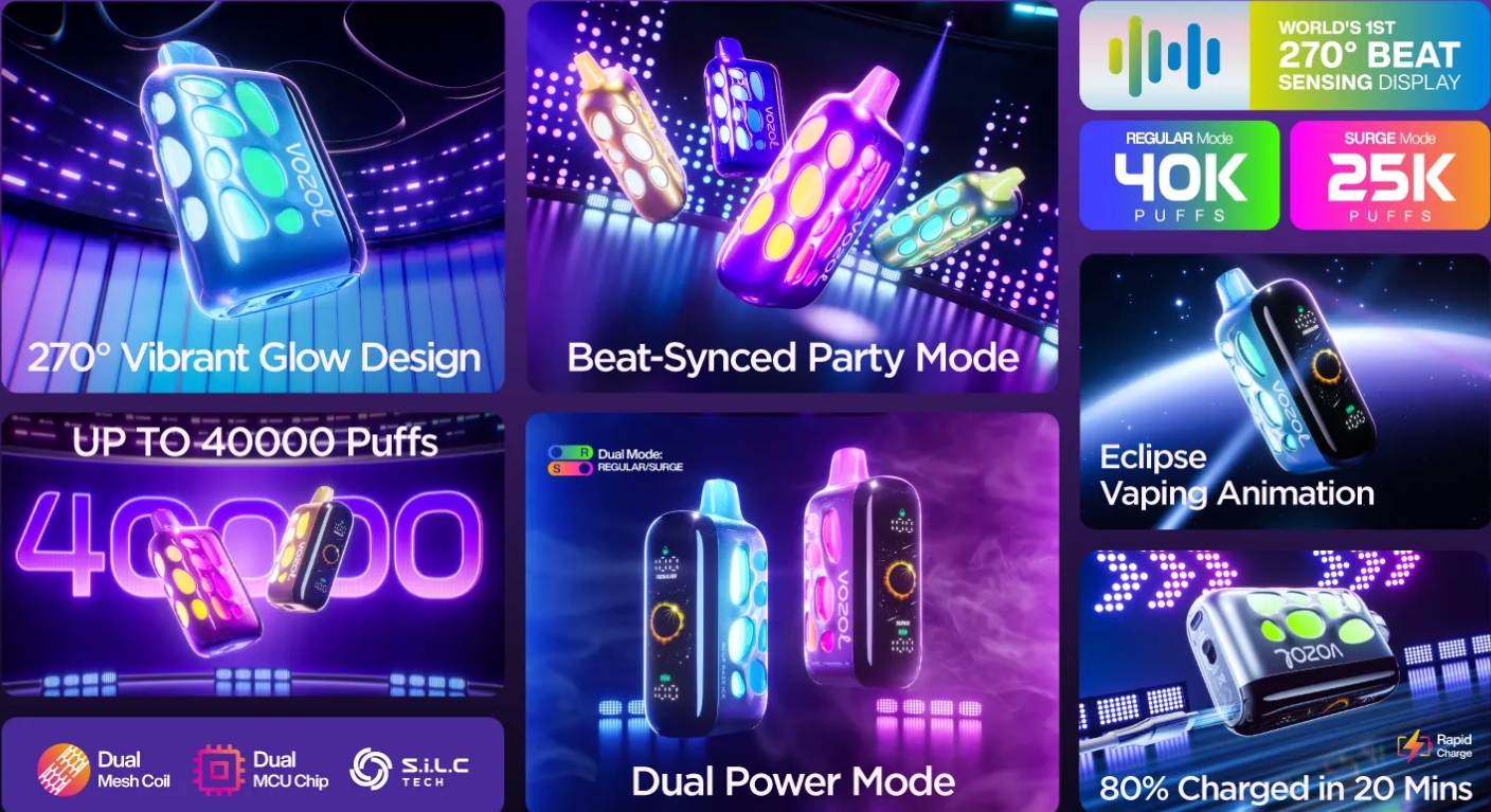 Vozol Rave 40K Puffs - Mango Ice