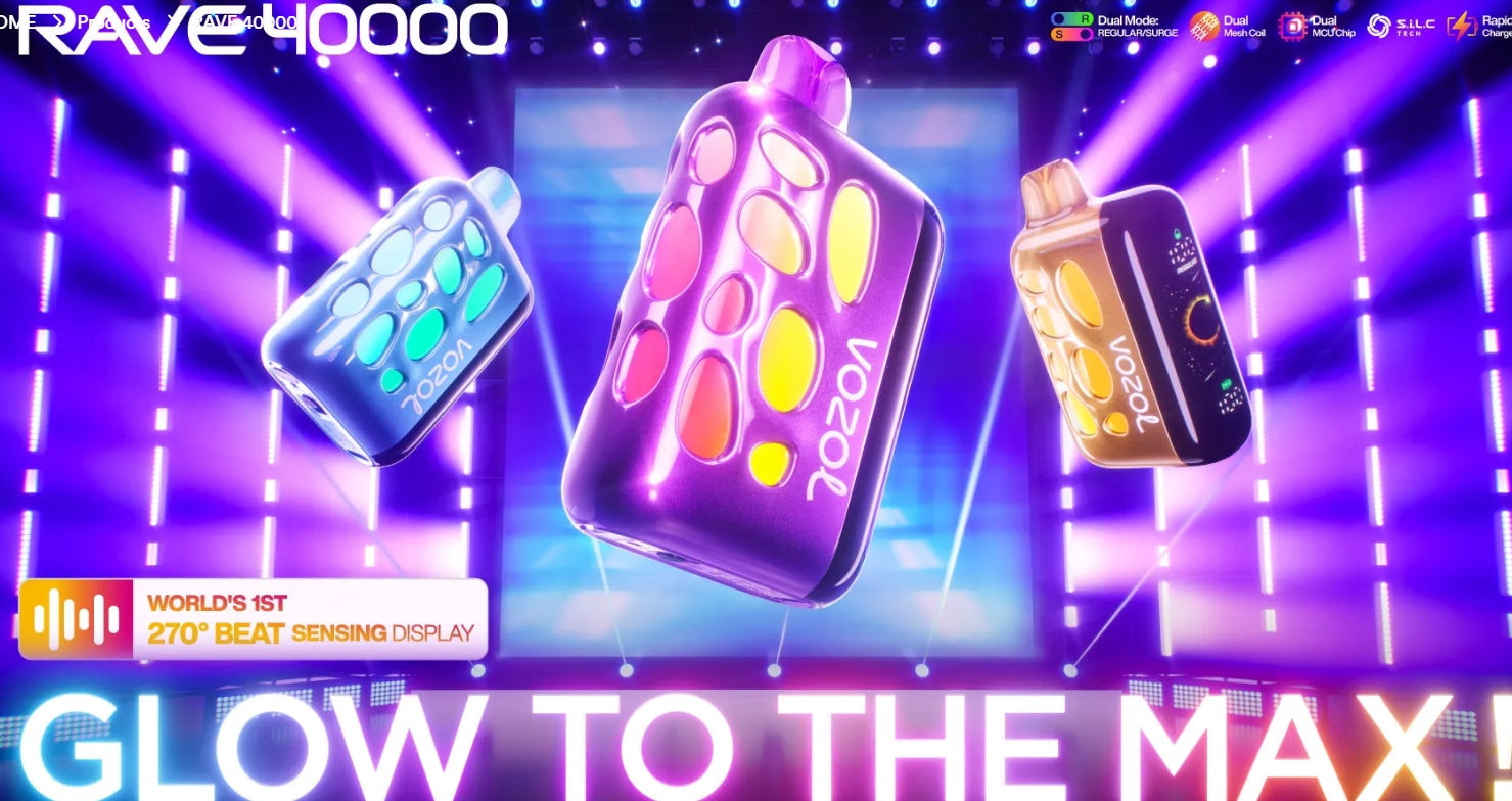 Vozol Rave 40K Puffs - Peach Ice