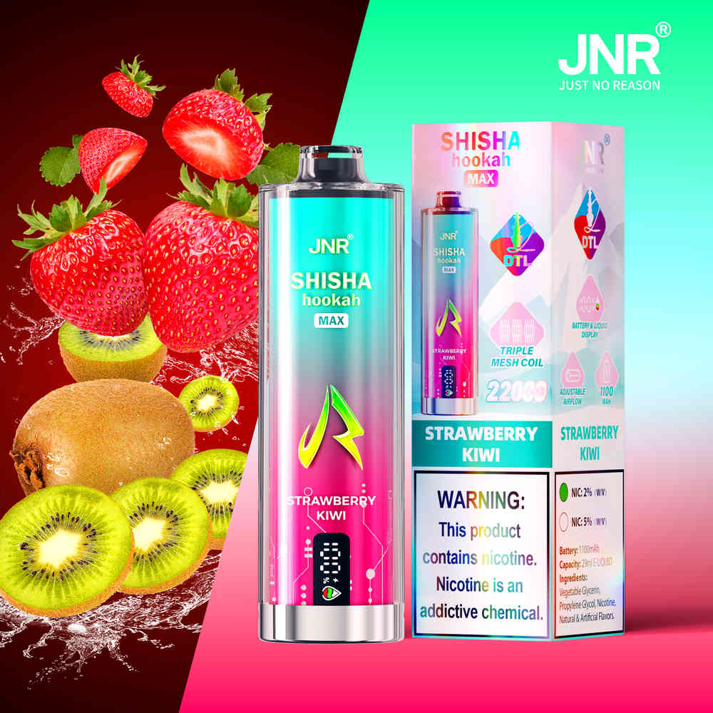 JNR SHISHA MAX 22000 Puff Strawberry Kiwi