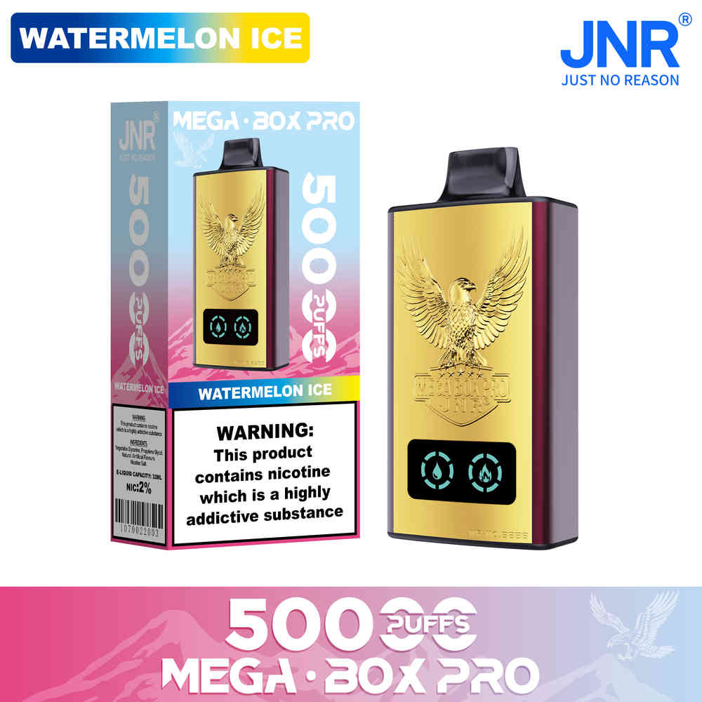 JNR Vape Mega Box Pro 50000 Puff Watermelon Ice