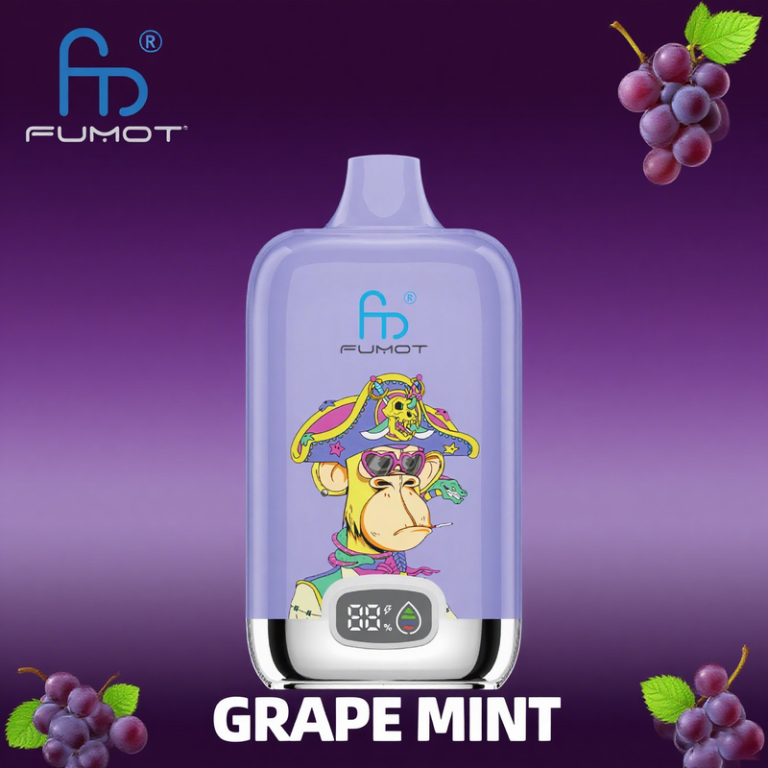RandM Tornado 12000 Grape Mint - Fruity and refreshing vape mix with mint